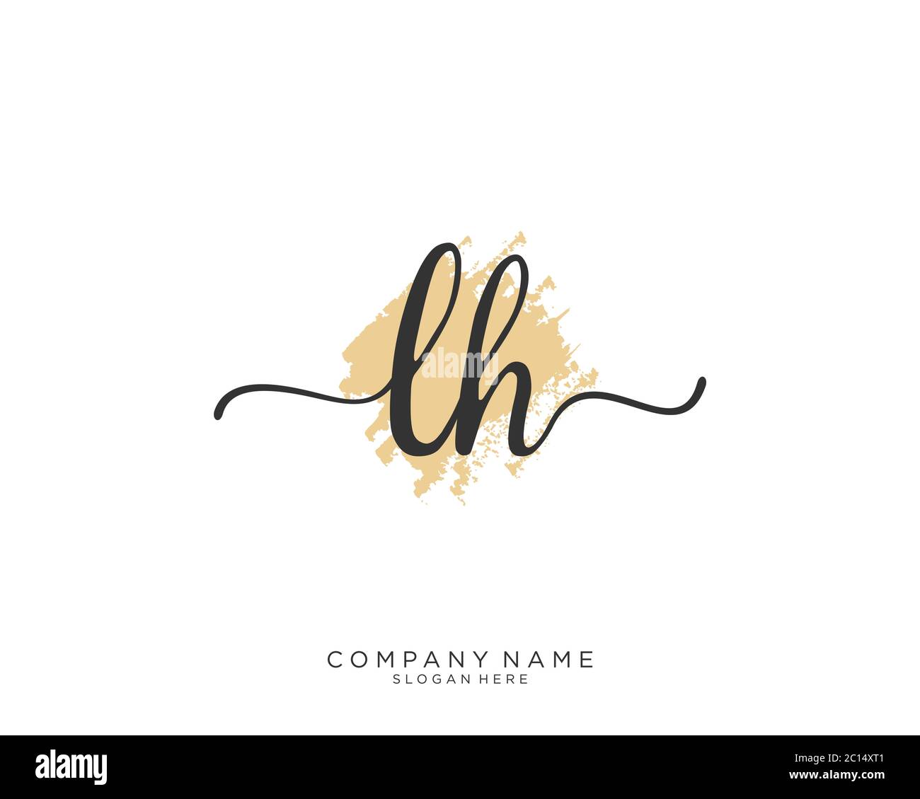 Letter lh logo hi-res stock photography and images - Alamy
