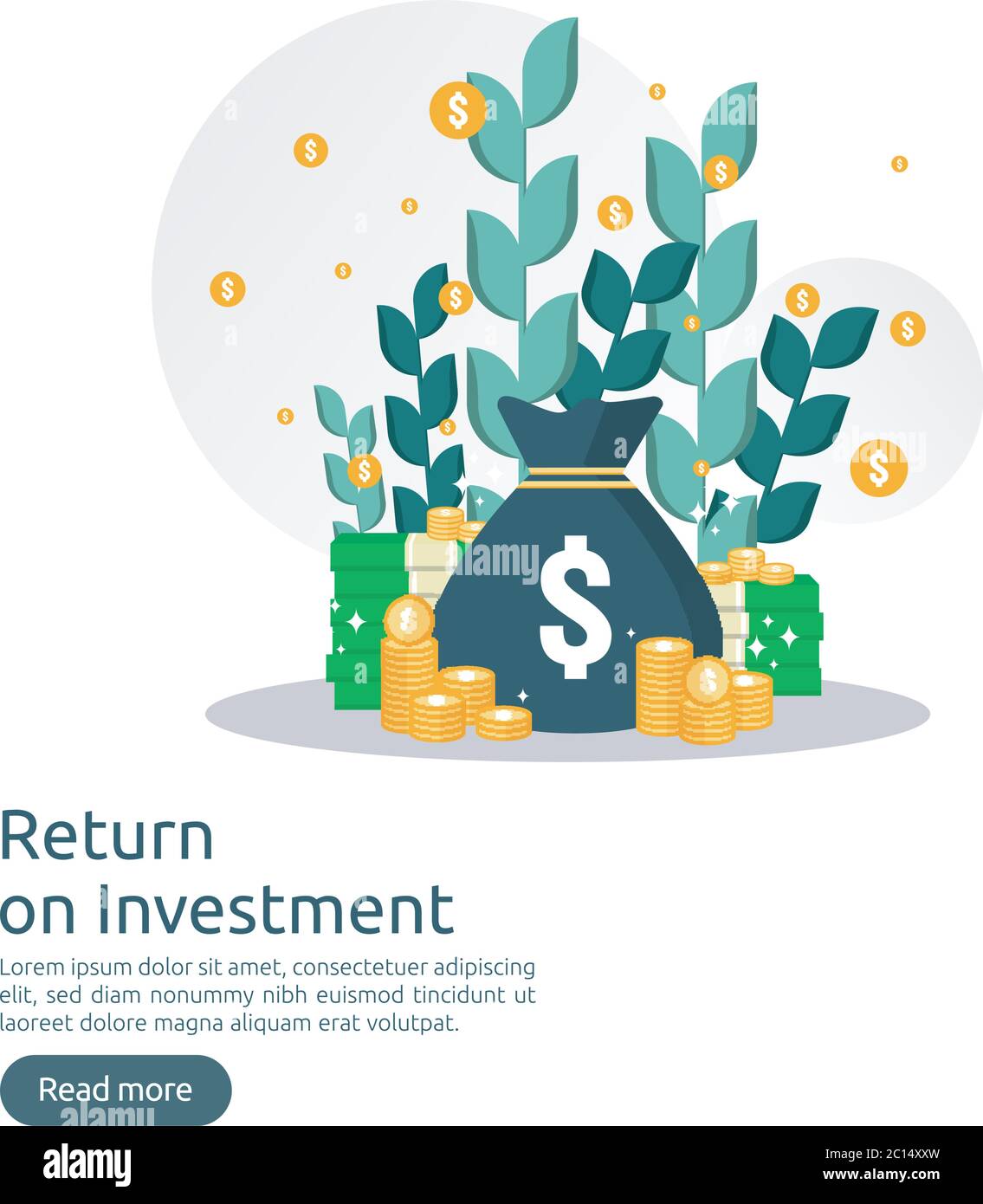Stack coins rising chart Stock Vector Images - Alamy