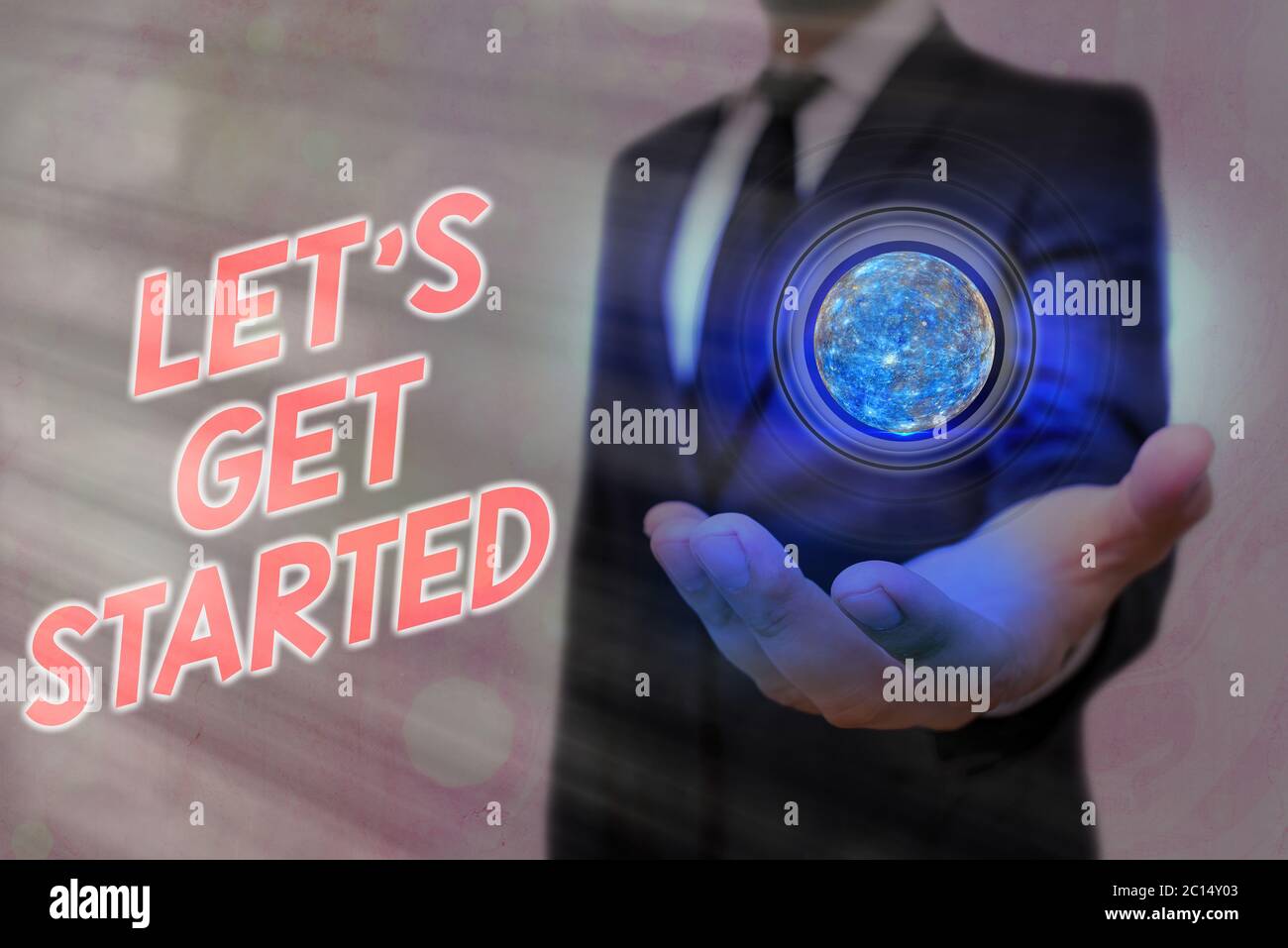 Word writing text Lets Get Started. Business photo showcasing ...