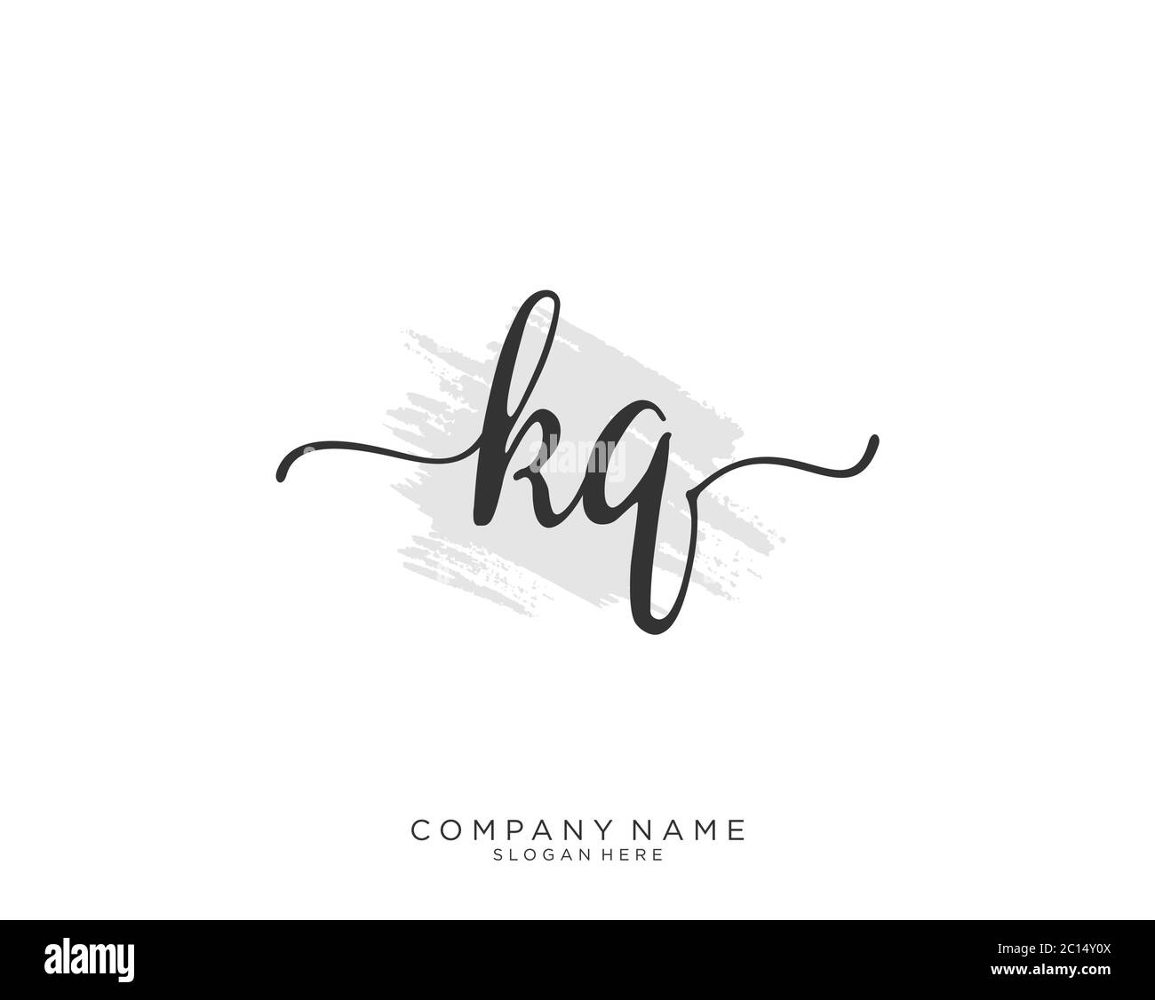 Kq logo vector vectors Stock Vector Images - Alamy