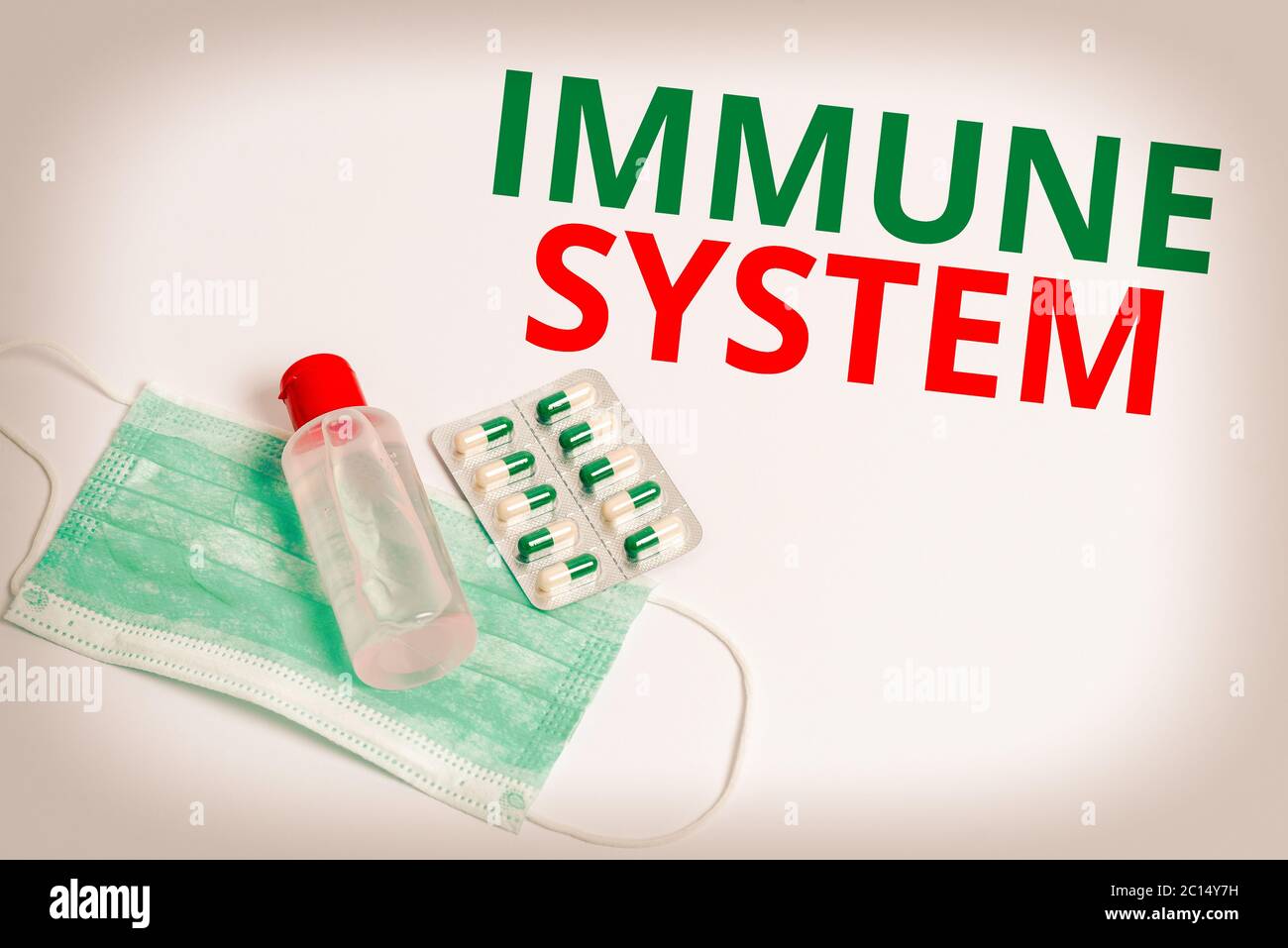 Handwriting text Immune System. Conceptual photo Complex network work ...