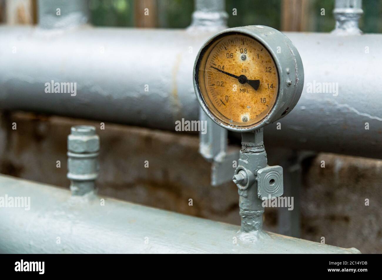 Gauge pressure in the pipeline Stock Photo - Alamy