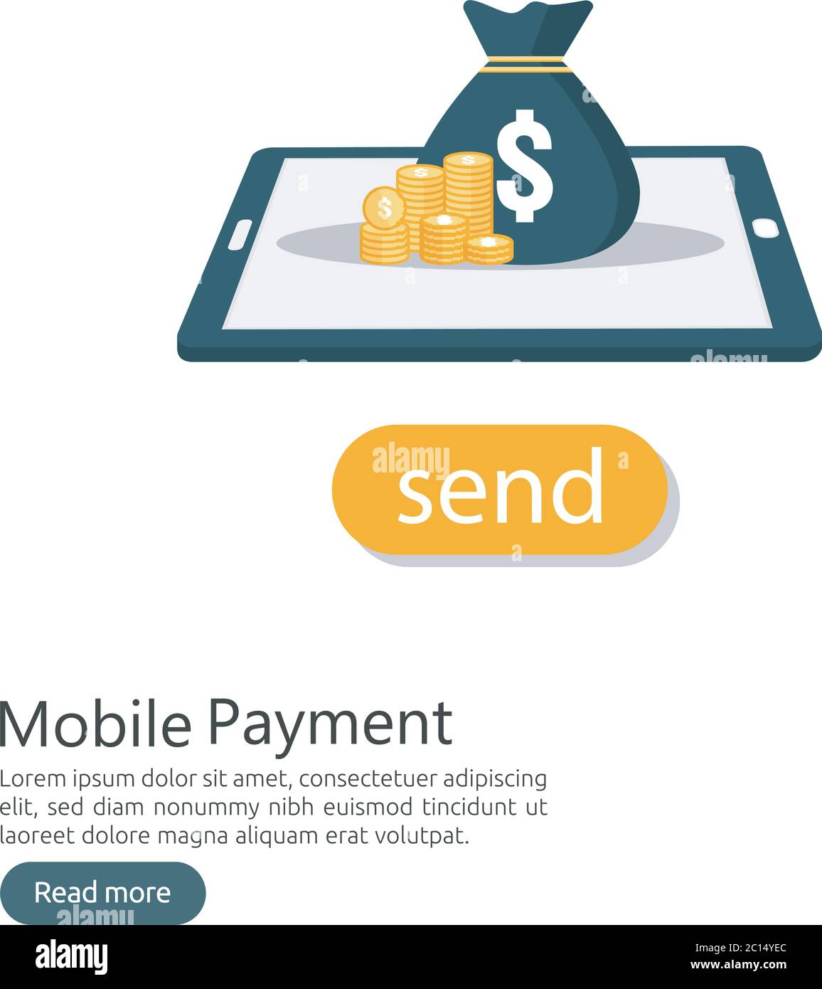 Mobile money Stock Vector Images - Alamy