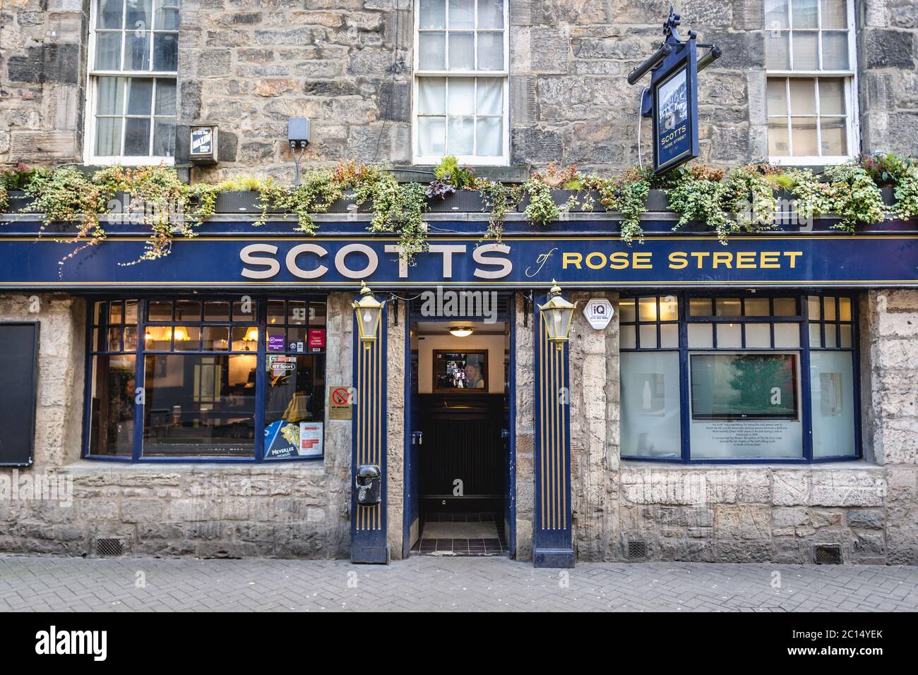 Scotts of Rose Street pub located on Rose Street in New Town of ...