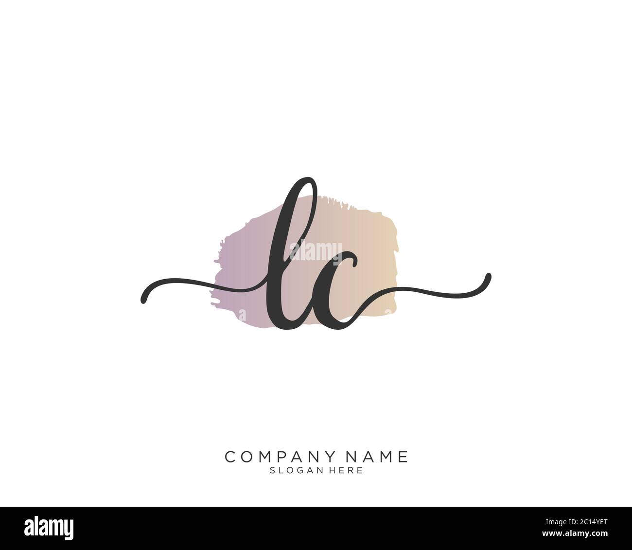 Lc initials logo hi-res stock photography and images - Alamy