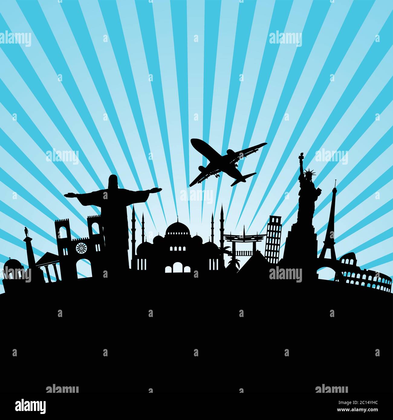 travel icon background world monument vector illustration Stock Vector ...