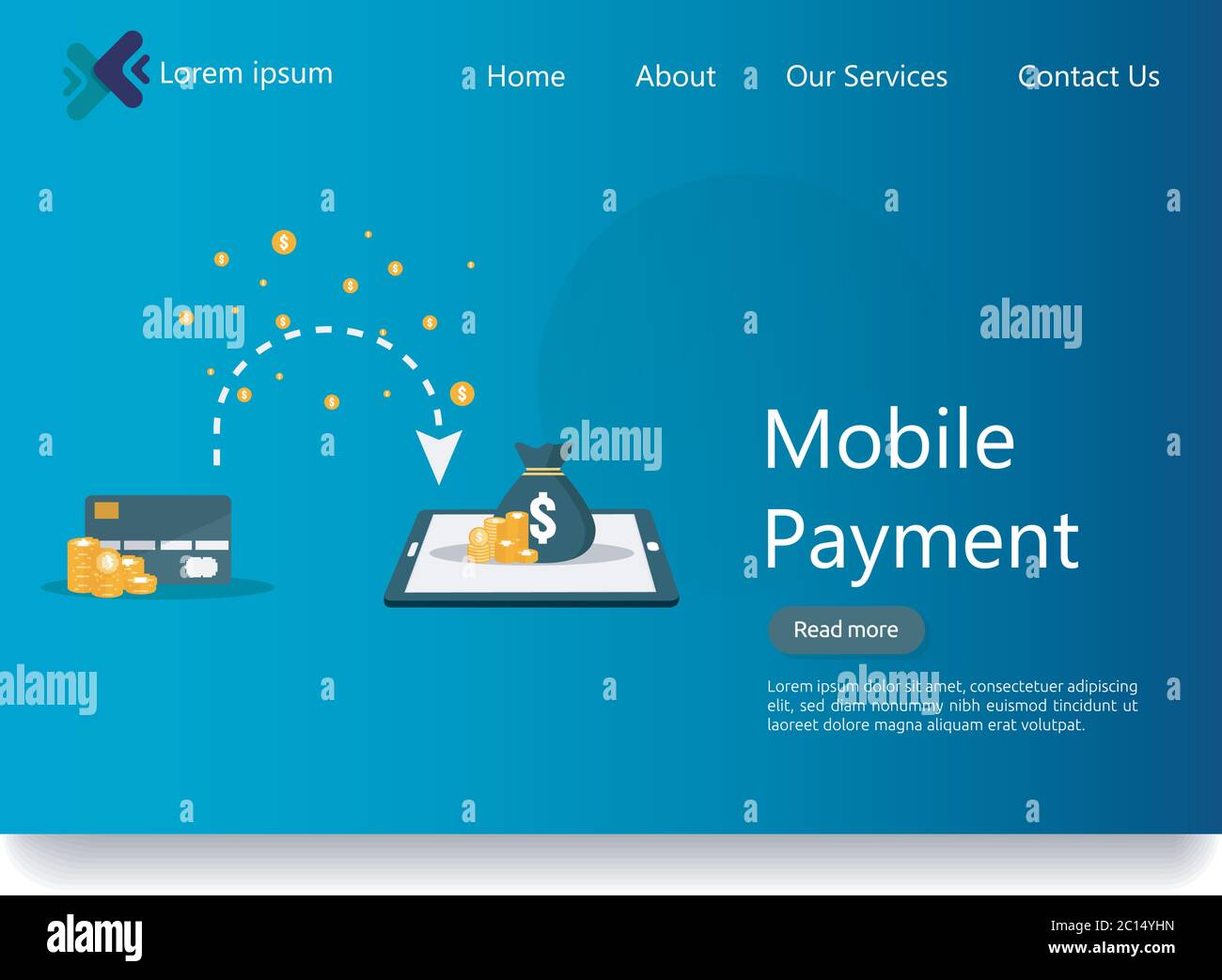 Mobile money Stock Vector Images - Alamy