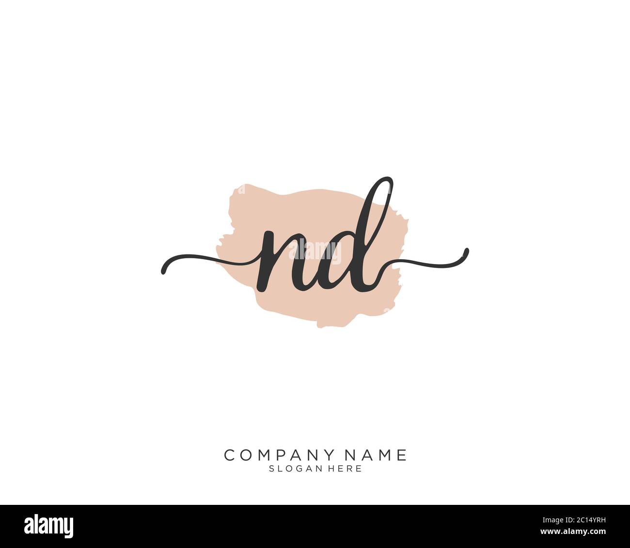 Nd initials logo hi-res stock photography and images - Alamy