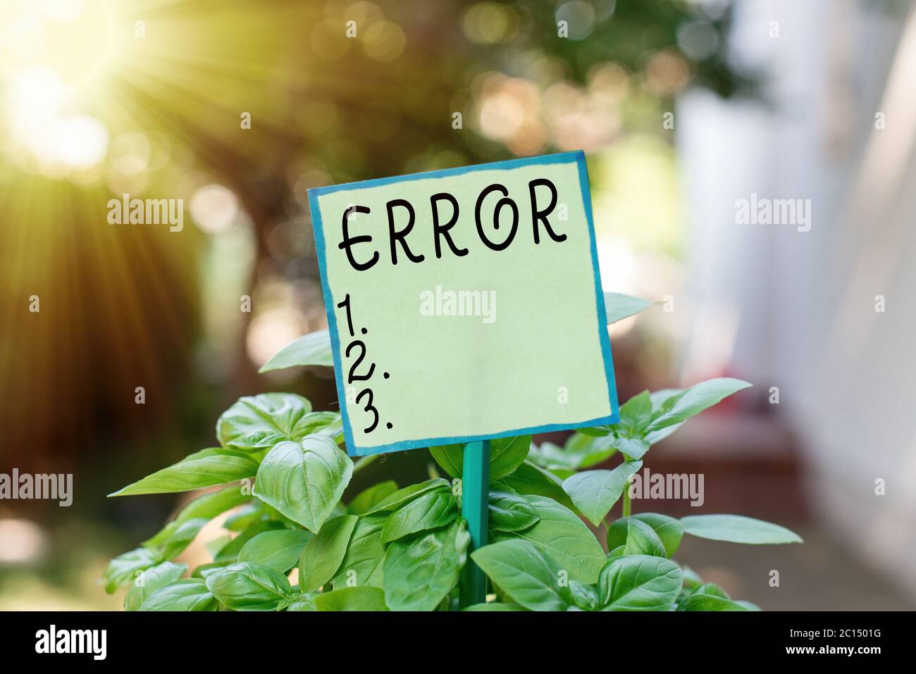 Conceptual hand writing showing Error. Concept meaning failure or in ...