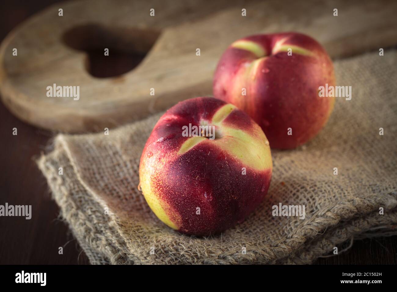 Fresh white peach Stock Photo - Alamy