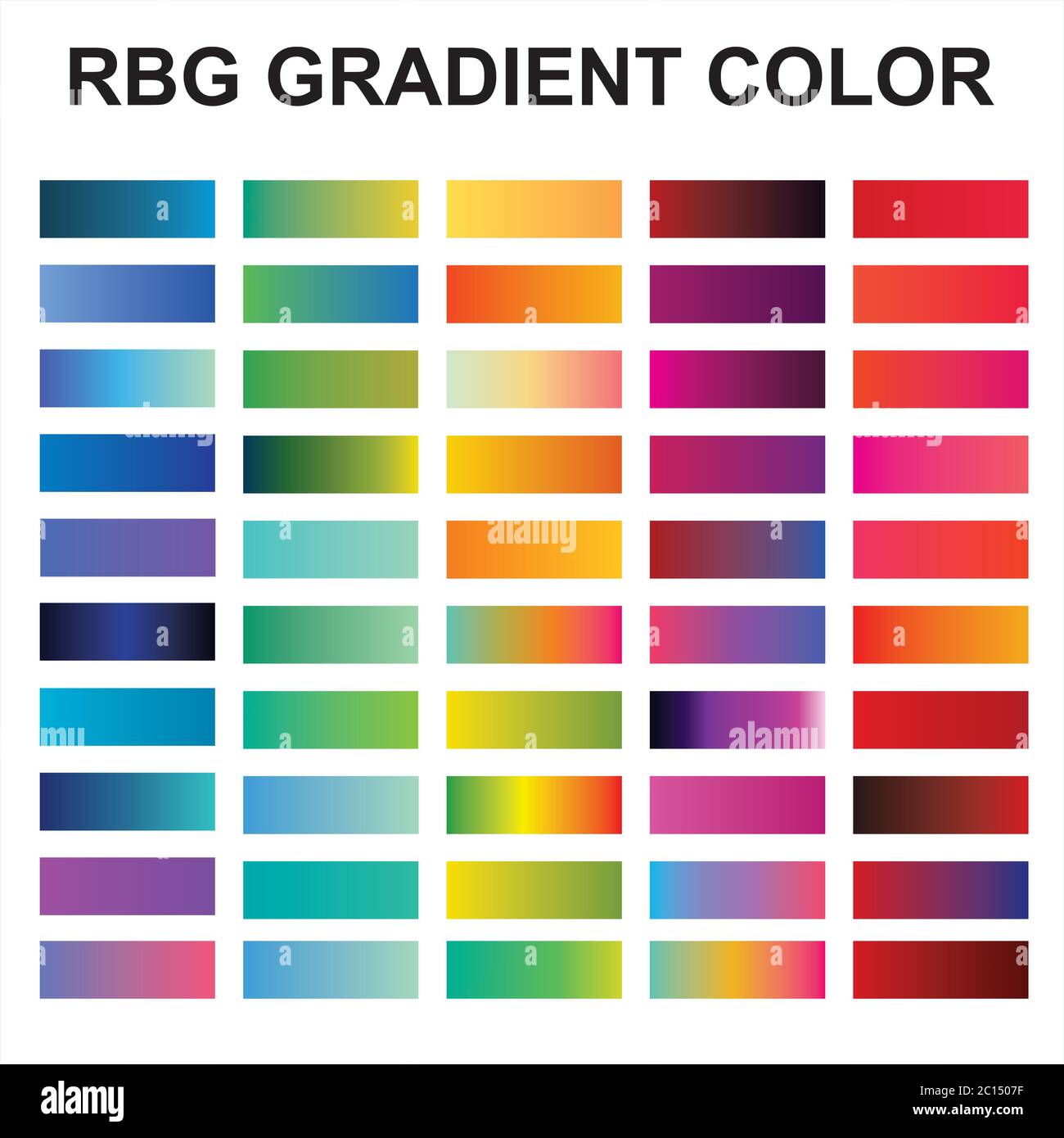 RGB Gradient Color plat Set Stock Vector Image & Art - Alamy