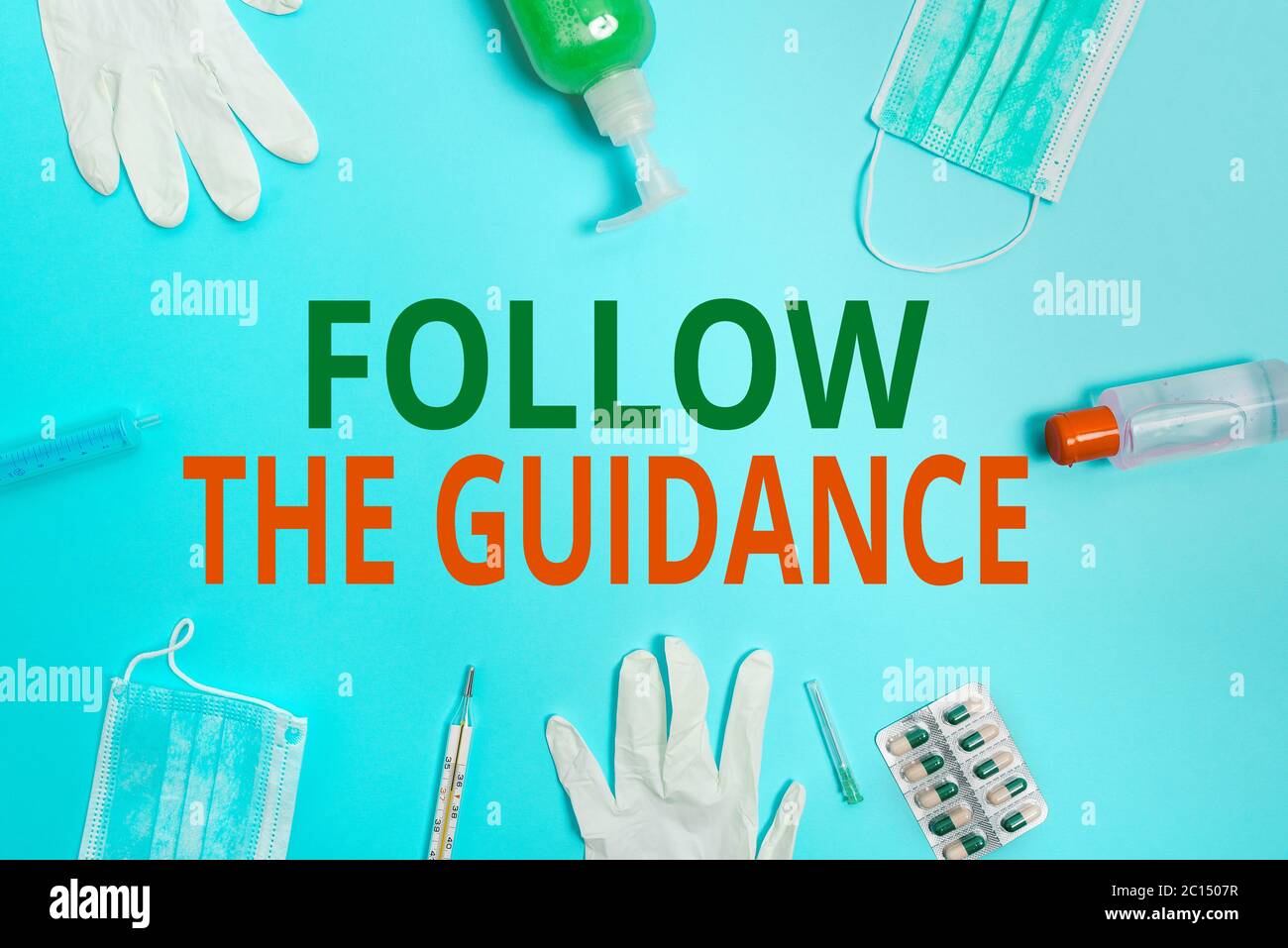 Conceptual hand writing showing Follow The Guidance. Concept meaning ...