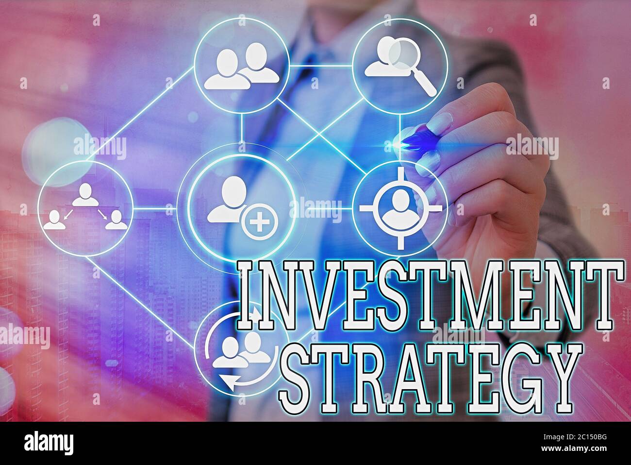 Writing note showing Investment Strategy. Business concept for what ...