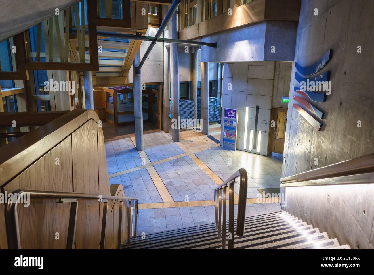 Scottish parliament building interior hi-res stock photography and ...