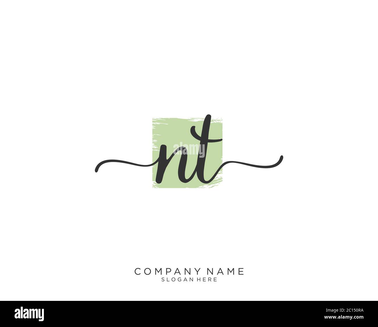 Nt initials logo hi-res stock photography and images - Alamy