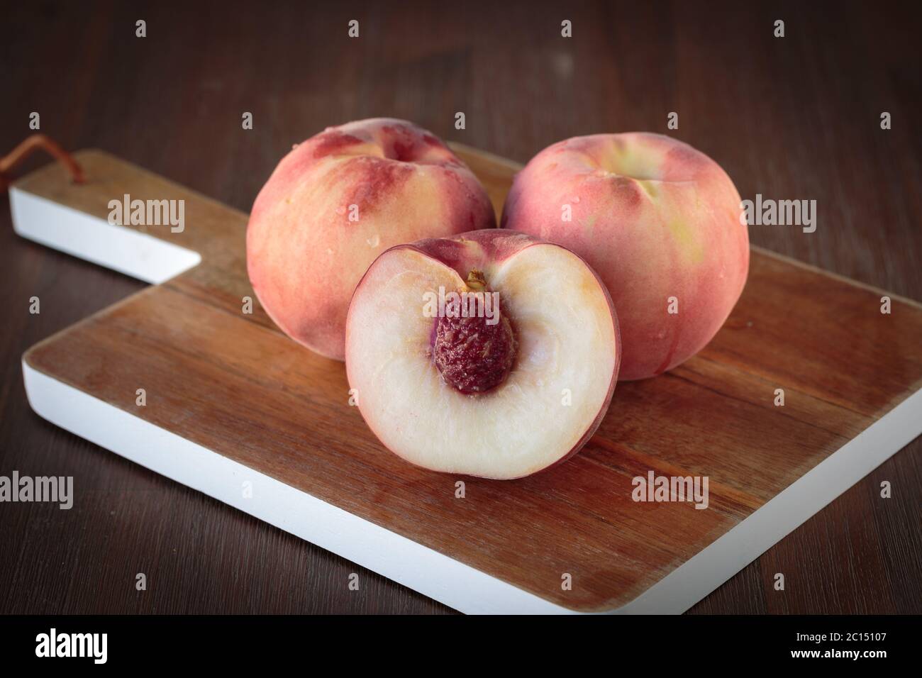 White peach hi-res stock photography and images - Alamy