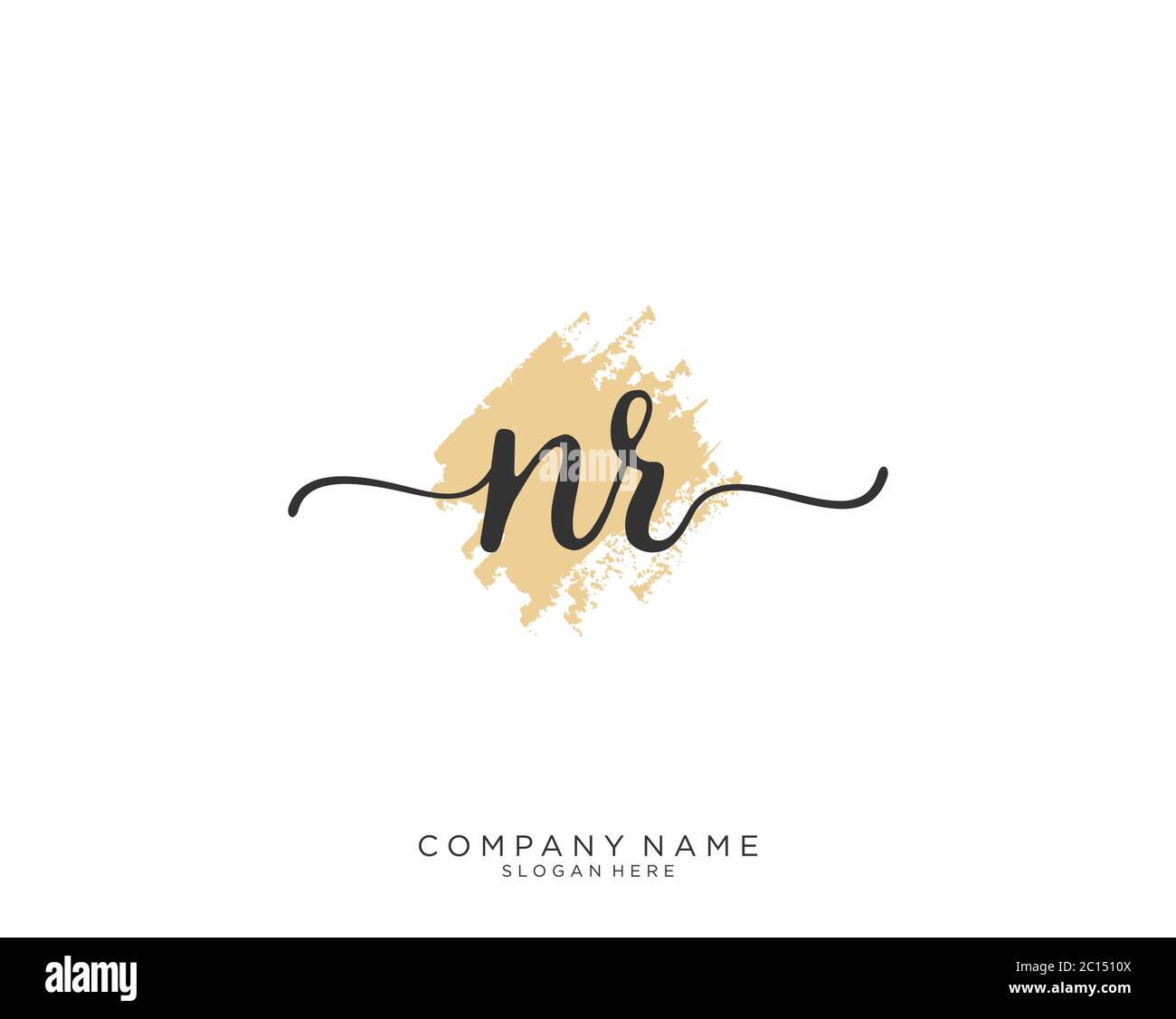 Nr Initials Logo High Resolution Stock Photography and Images - Alamy