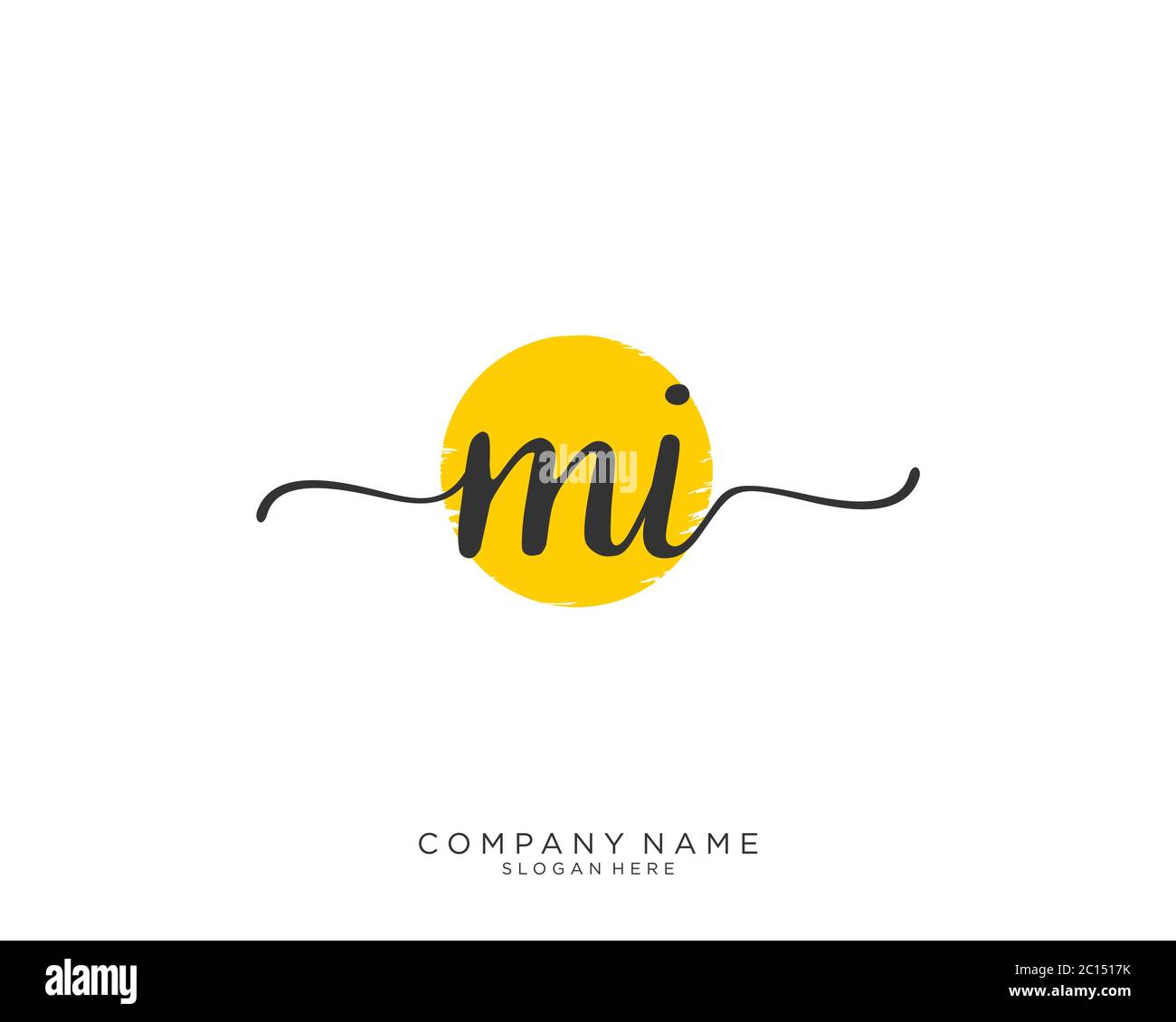Mi initials logo hi-res stock photography and images - Alamy