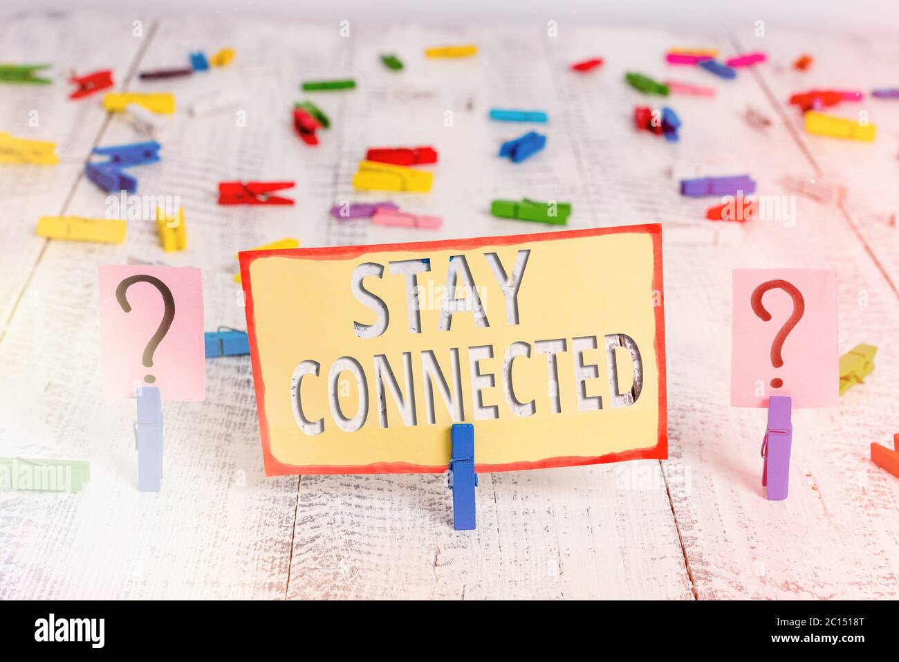 Word writing text Stay Connected. Business photo showcasing to remain ...