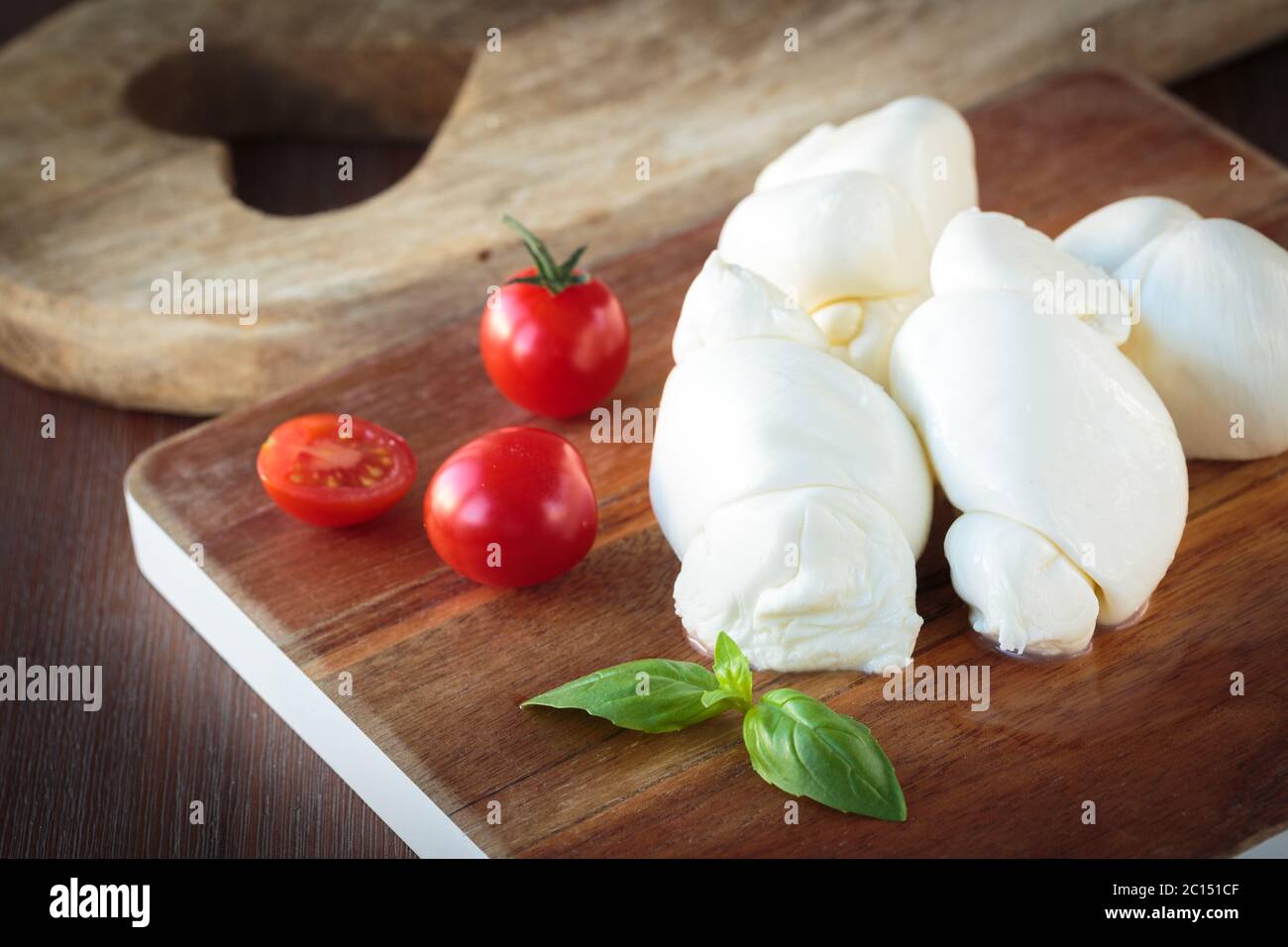 Italian mozzarella cheese Stock Photo - Alamy
