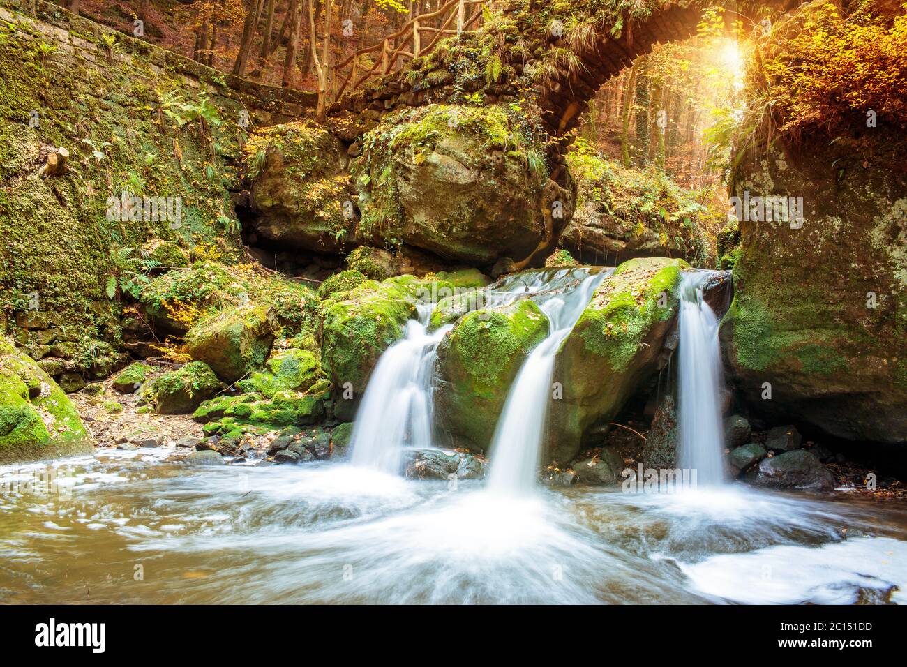 Mullerthal waterfall hi-res stock photography and images - Alamy