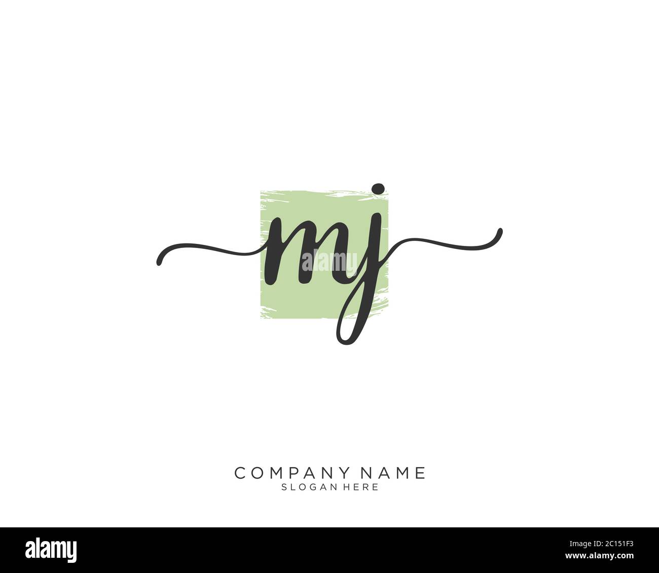 Letter mj logo hi-res stock photography and images - Alamy