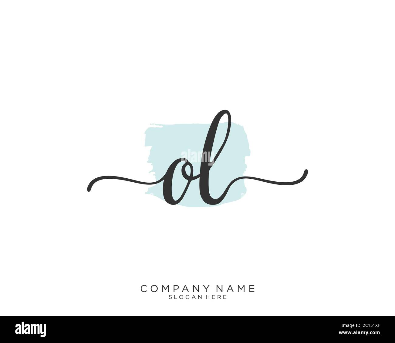 Letter ol vector vectors hi-res stock photography and images - Alamy