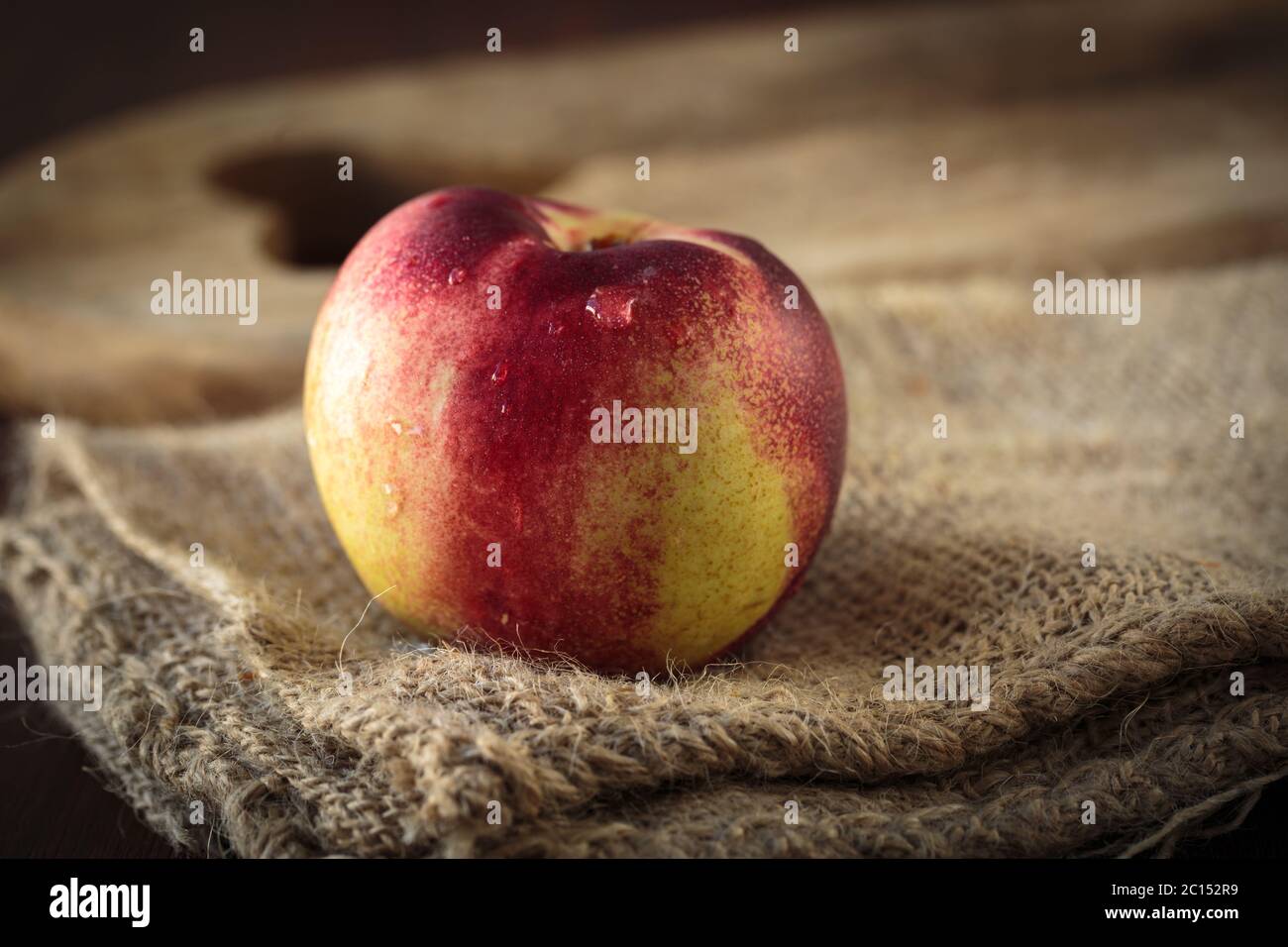 Fresh white peach Stock Photo - Alamy