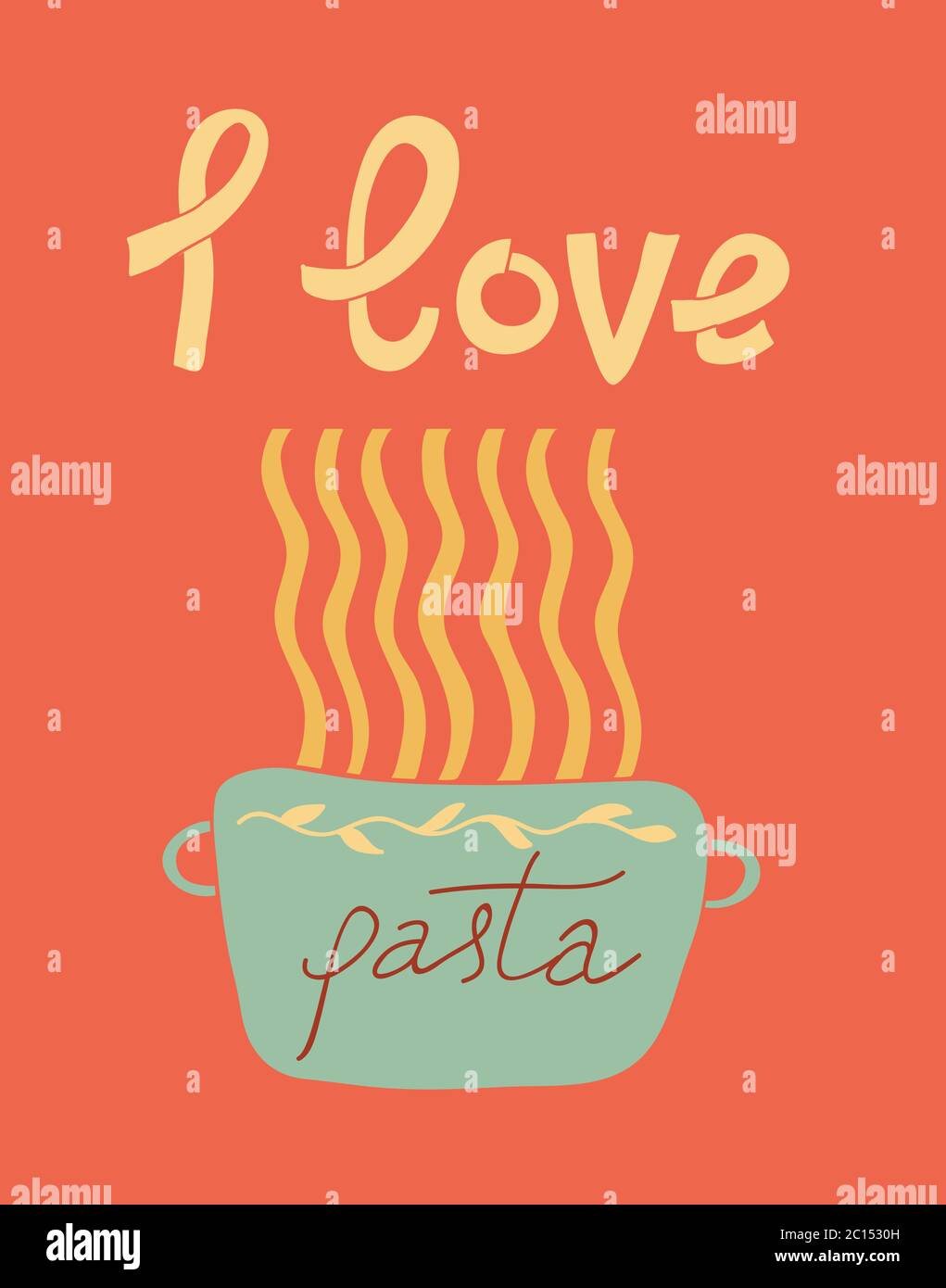 Spaghetti illustration on red background Stock Vector Image & Art - Alamy