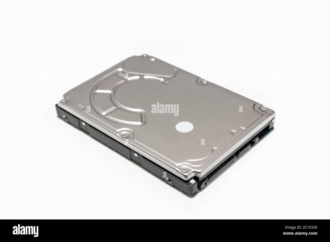 Hard disk drive HDD isolated on white background. Computer hardware ...