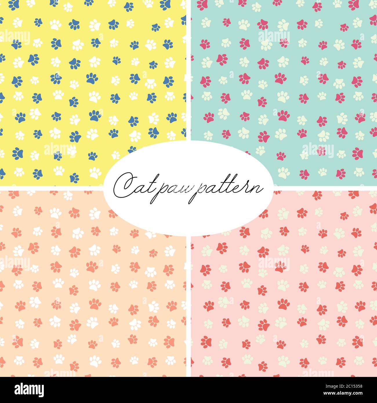 Pastel cat art Stock Vector Images - Alamy