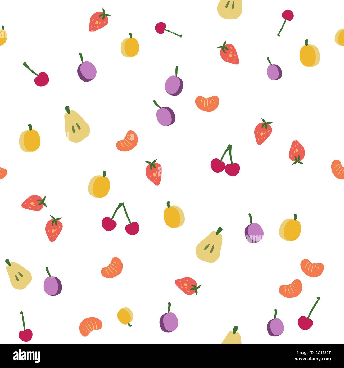 Juicy cherry pattern Stock Vector Images - Alamy