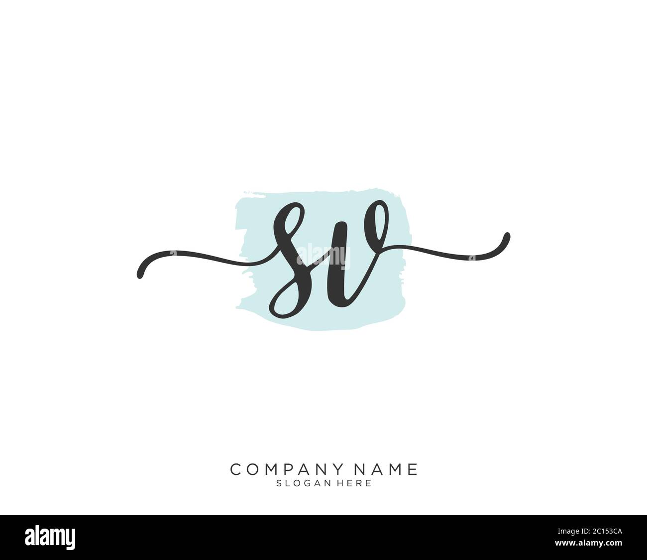 Letter sv logo Stock Vector Images - Alamy