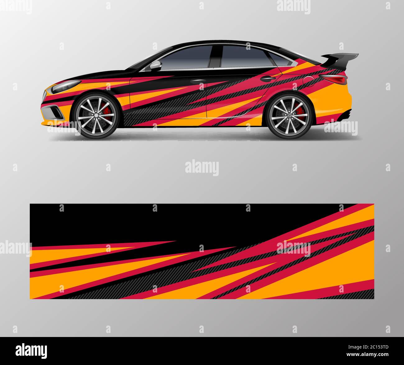 abstract Racing graphic vector for sport car wrap design Stock Vector ...