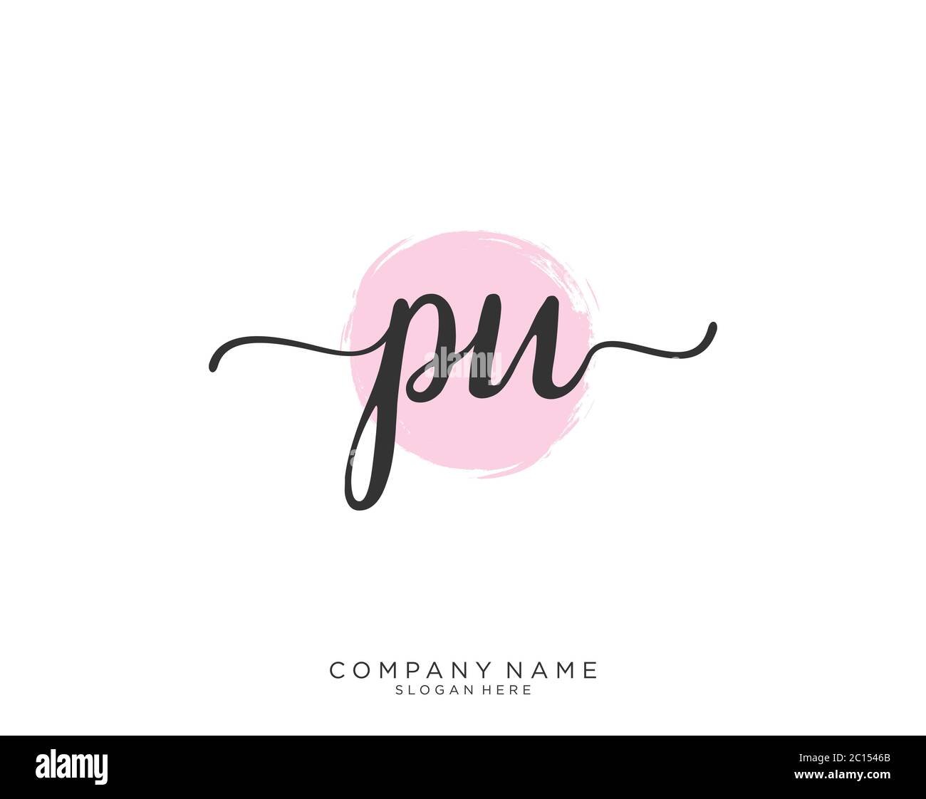 Pu initials logo hi-res stock photography and images - Alamy