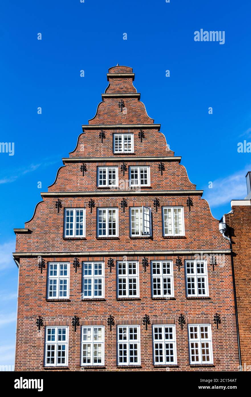 Brick building in the old town of the Hanseatic City of Lubeck Stock ...