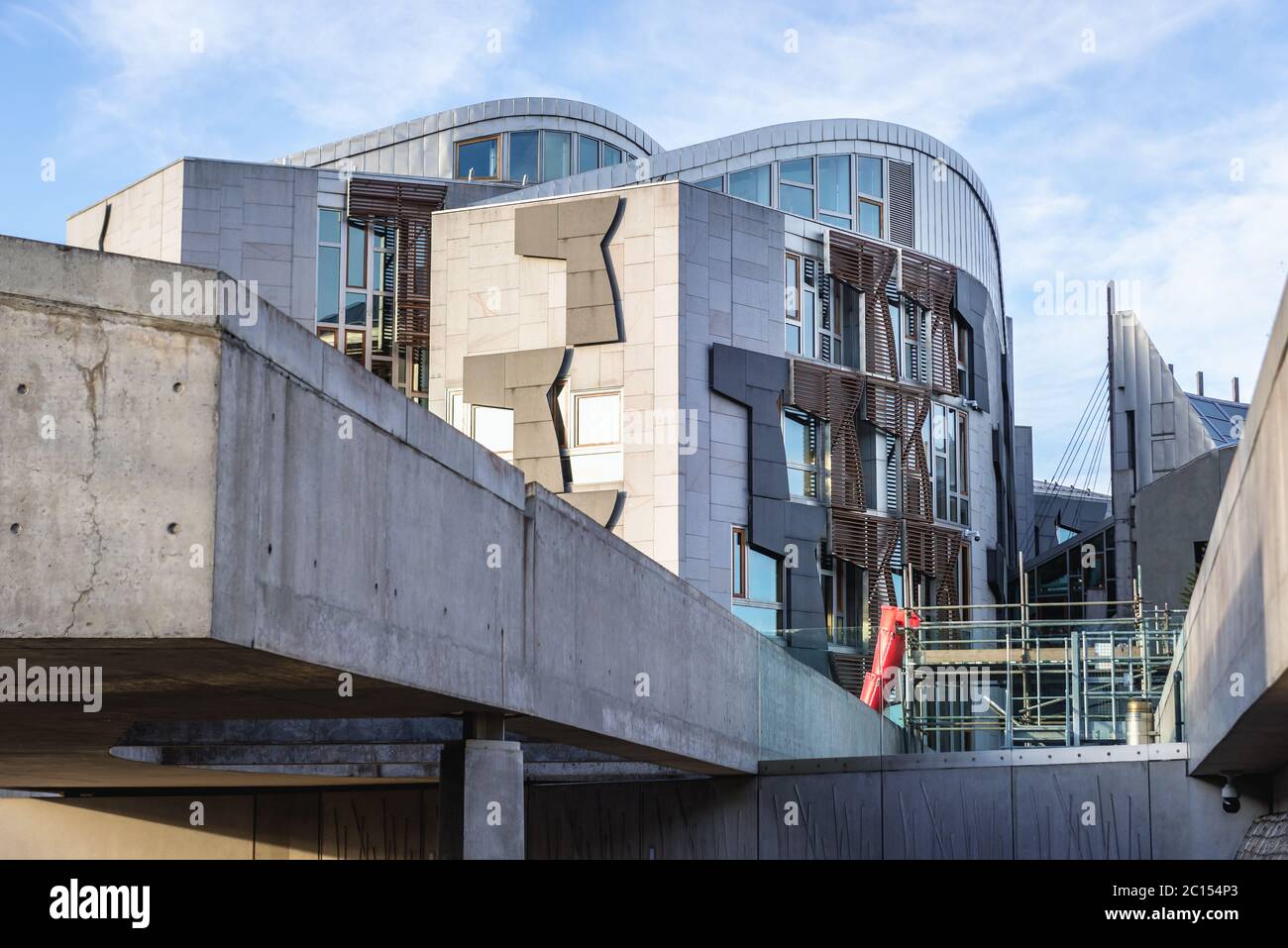 Scottish Parliament Building in Holyrood area of Edinburgh, capital of ...