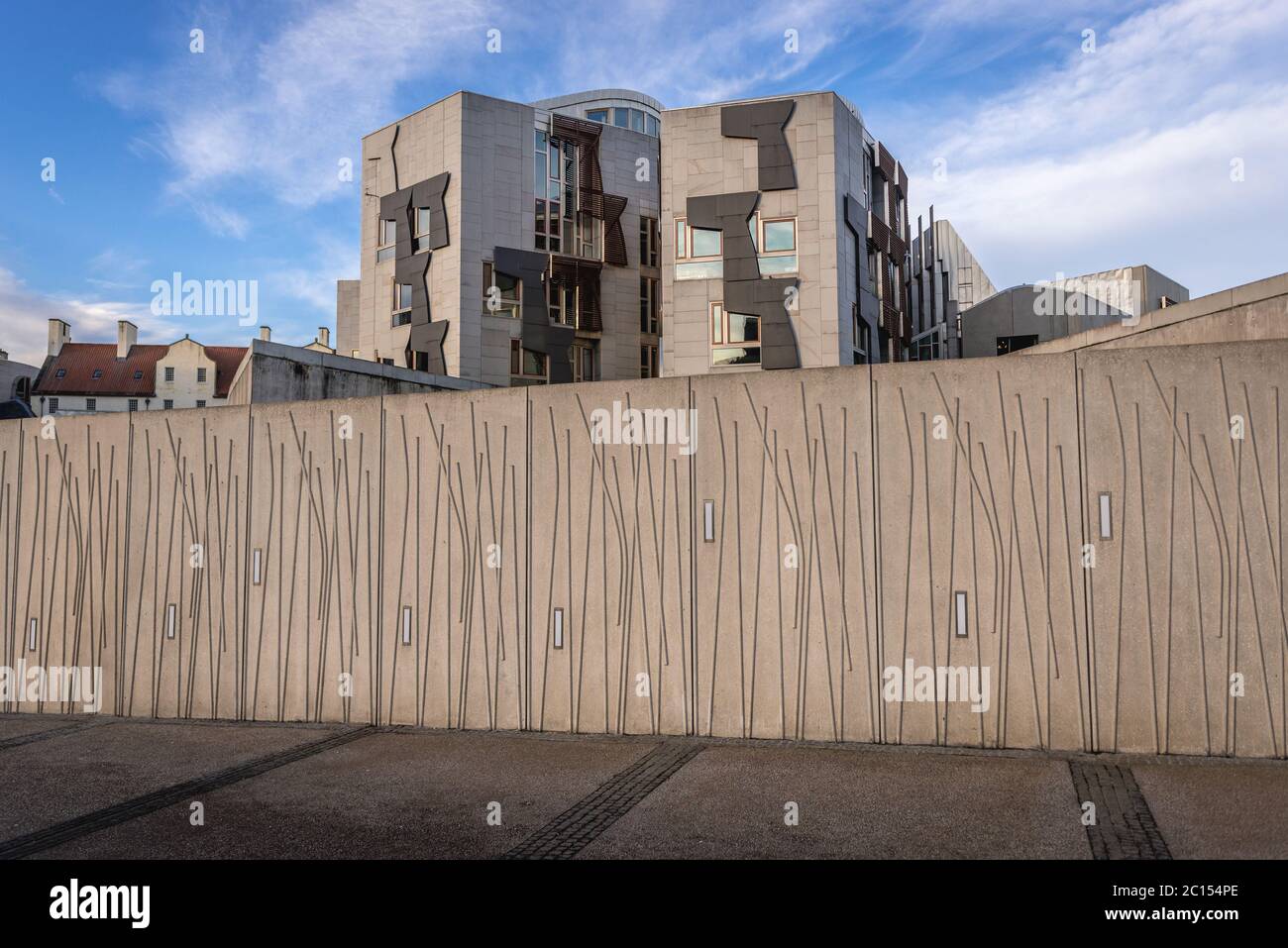 Scottish Parliament Building in Holyrood area of Edinburgh, capital of ...