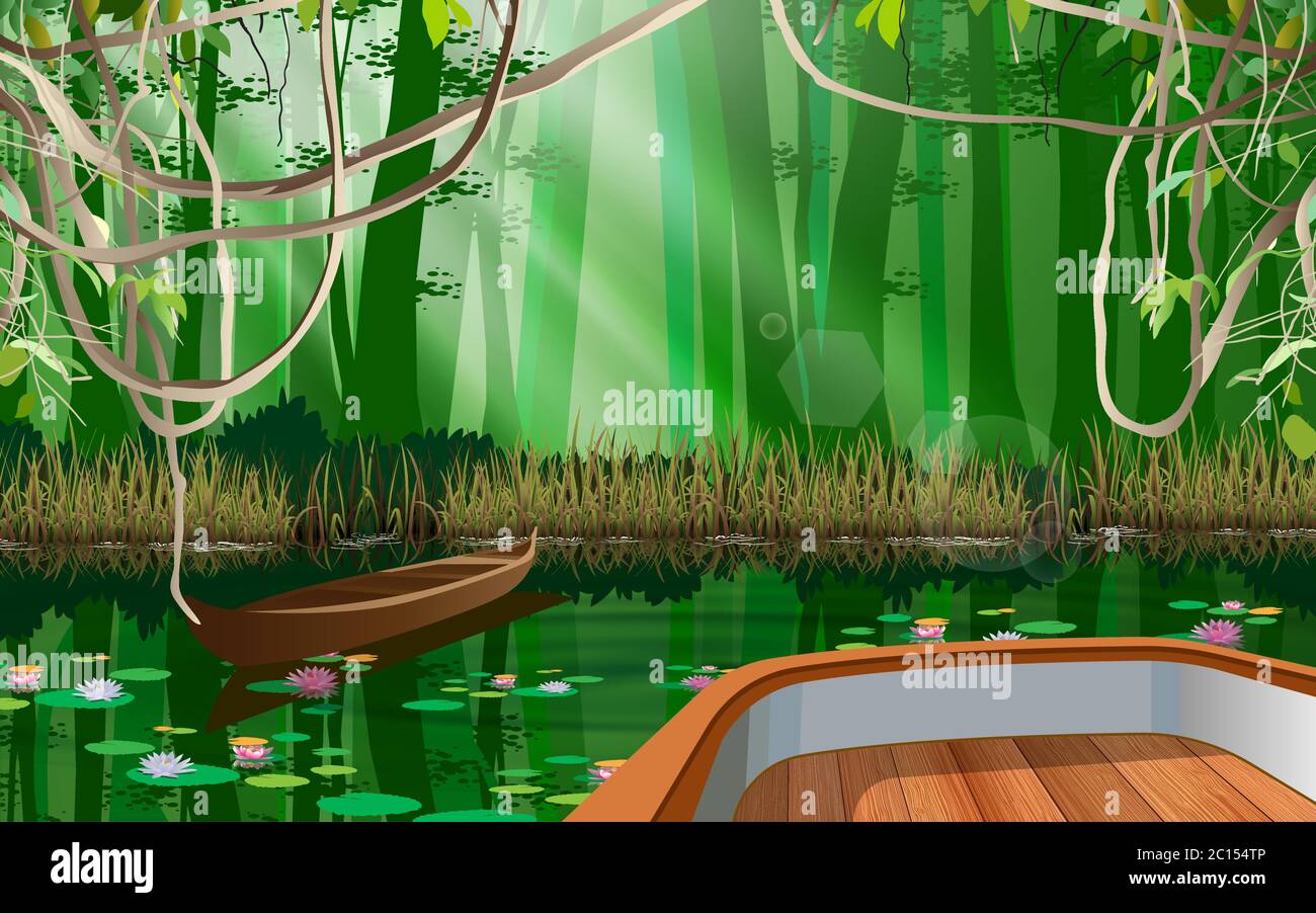 Coast calm water river Stock Vector Images - Alamy