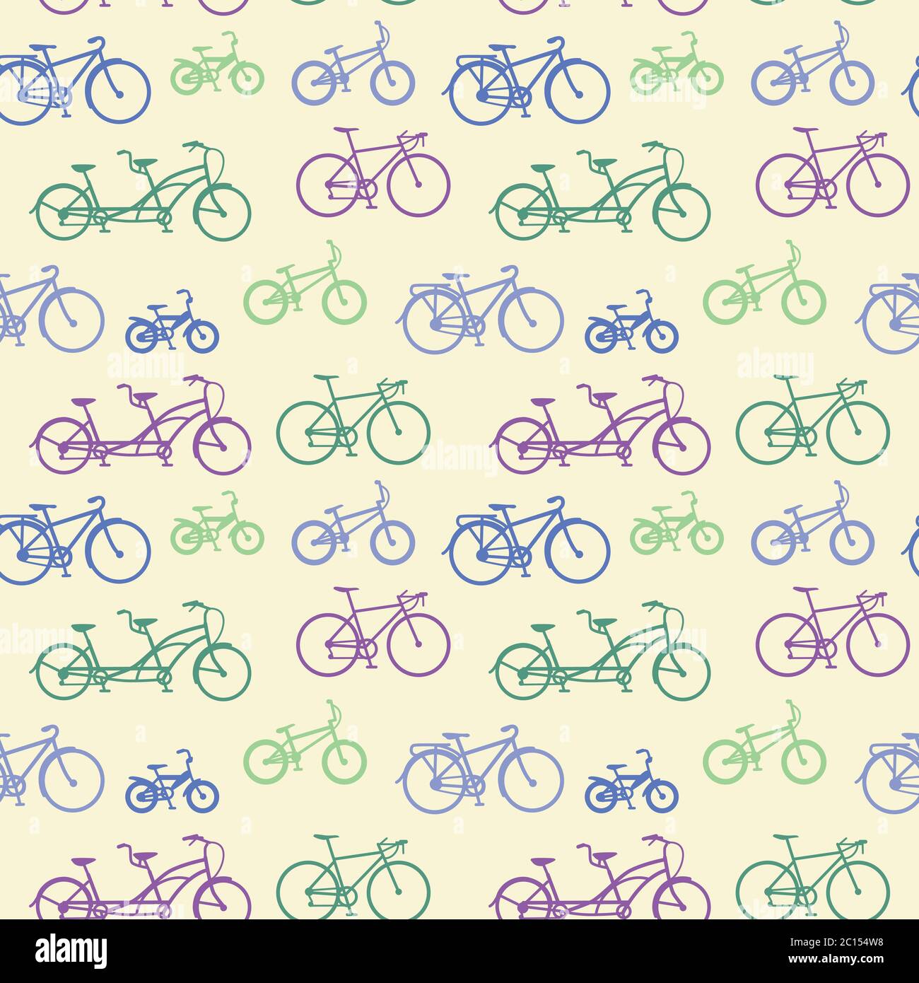 Bicycle hand drawn color Stock Vector Images - Alamy