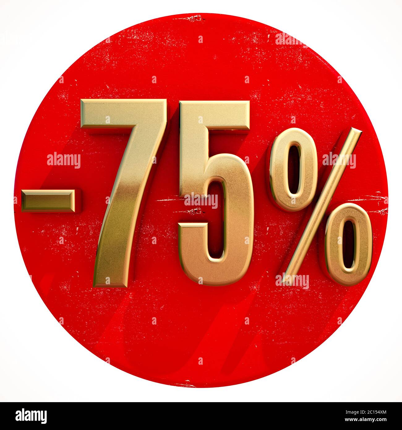 75 percent reduction sign hi-res stock photography and images - Alamy