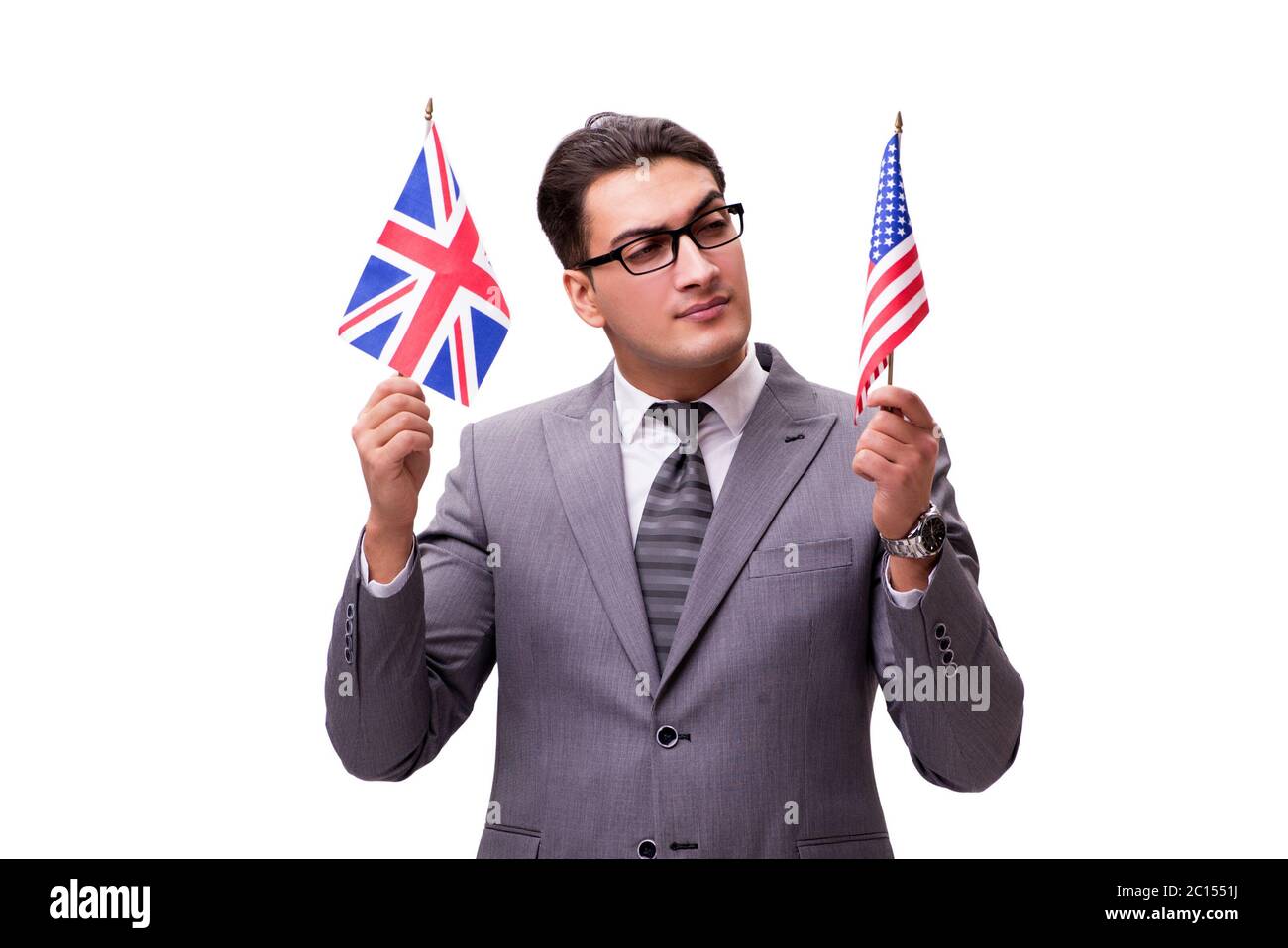 Confused british us flag hi-res stock photography and images - Alamy