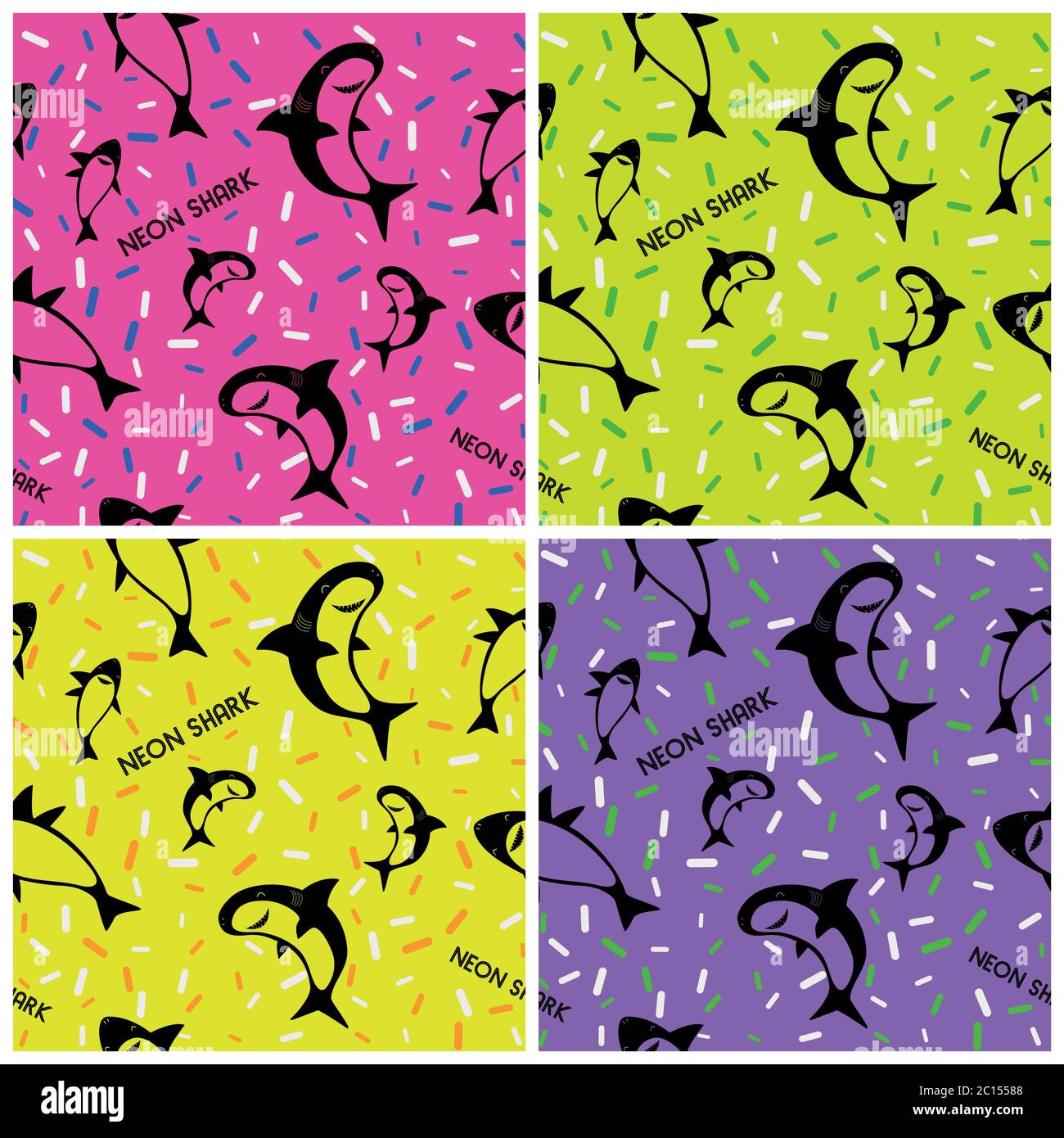 Neon colored vector vectors Cut Out Stock Images & Pictures - Alamy