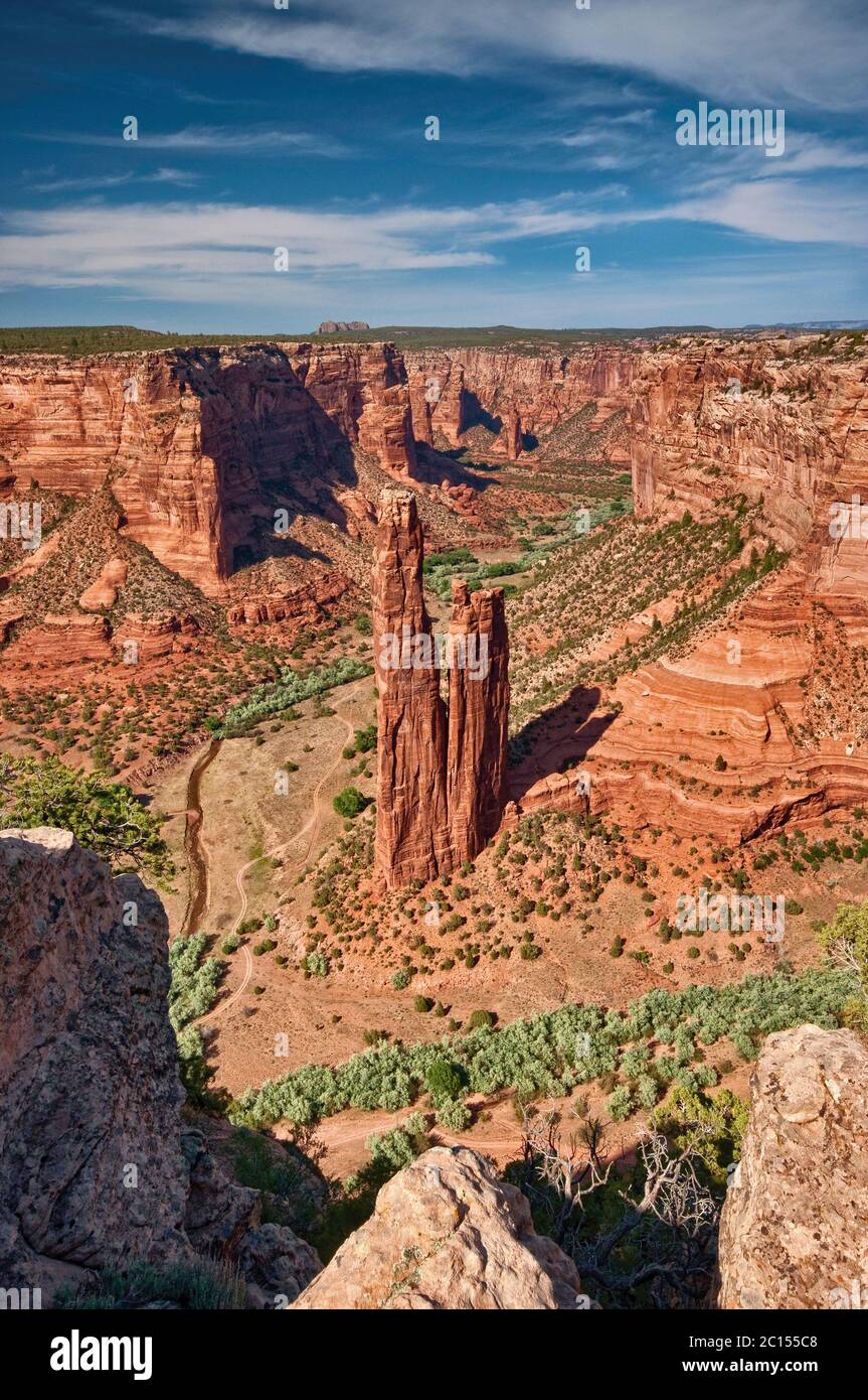Spider Rock, Canyon de Chelly National Monument, Navajo Indian ...