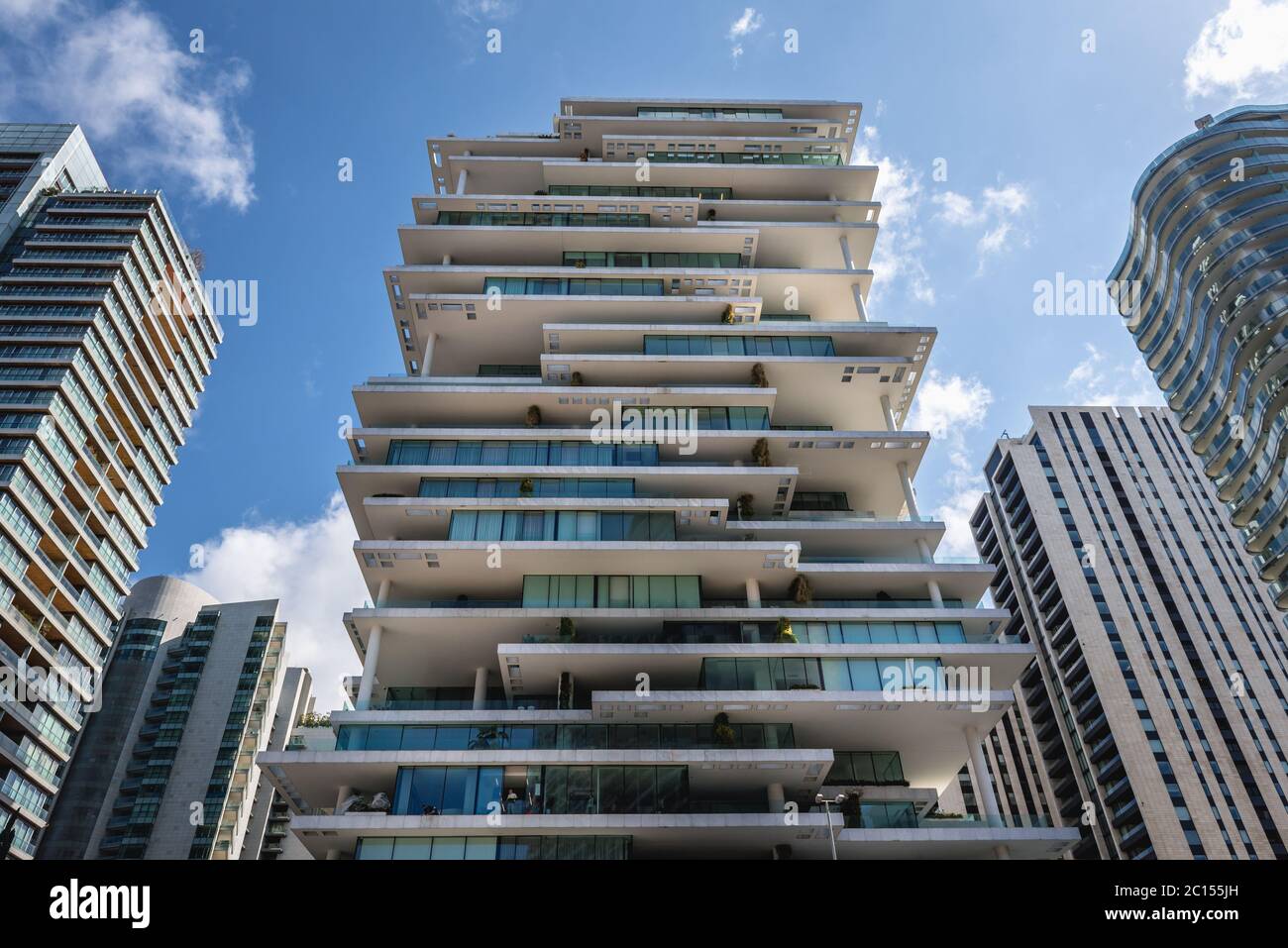 Beirut Terraces residential building in Beirut, Lebanon Stock Photo - Alamy