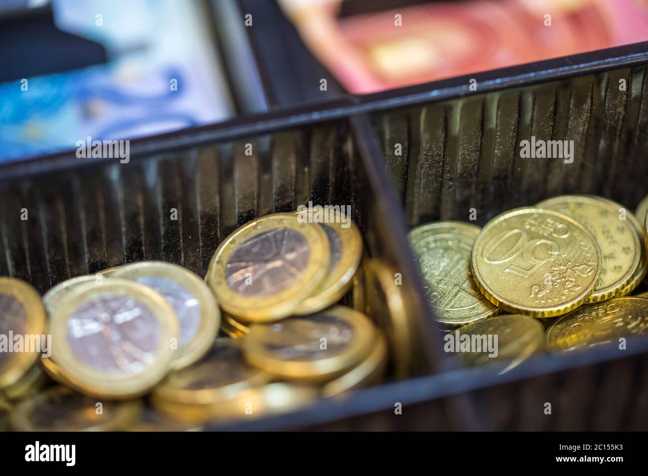 Retail cash register euro hi-res stock photography and images - Alamy