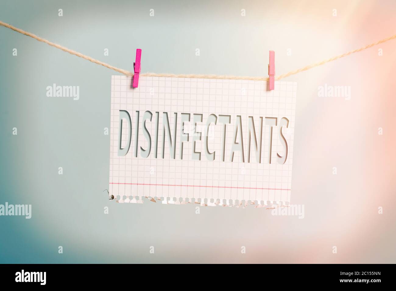 Text sign showing Disinfectants. Business photo text chemical that ...