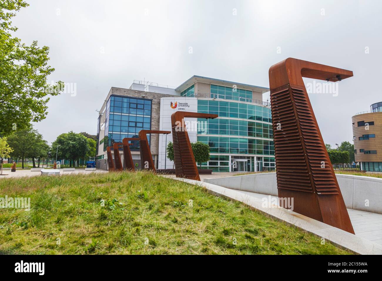 The library at Teesside University in Middlesbrough,England,UK Stock ...