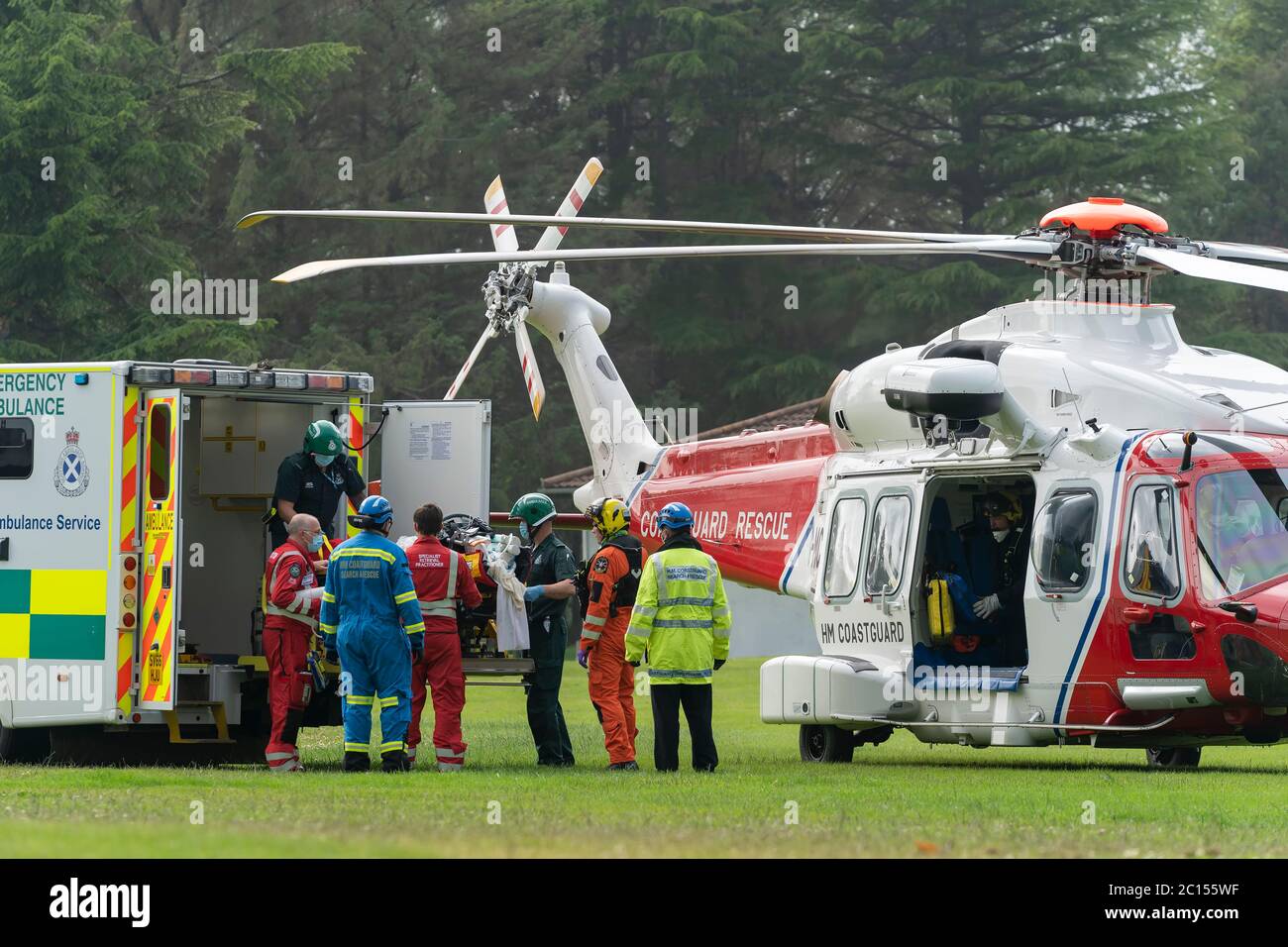 Cooper Park, Elgin, Moray, UK. 13th June, 2020. UK. This is HMCG ...