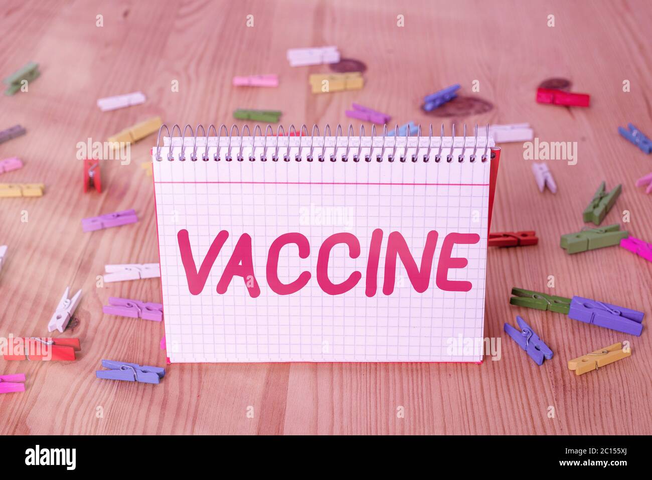 Handwriting text writing Vaccine. Conceptual photo preparation of ...